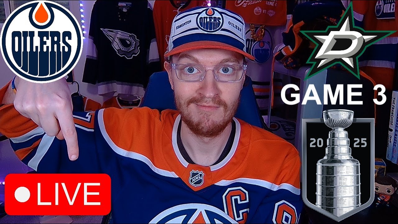 GAME 3: EDMONTON OILERS VS DALLAS STARS LIVE | FULL GAME REACTION AND ...