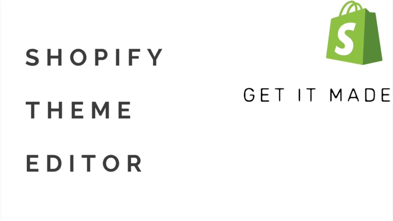 Intro to the Shopify Theme Editor - YouTube