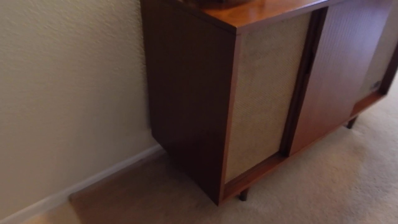 1959 Zenith Hi Fi Stereophonic Hi Fidelity Console Stereo - YouTube