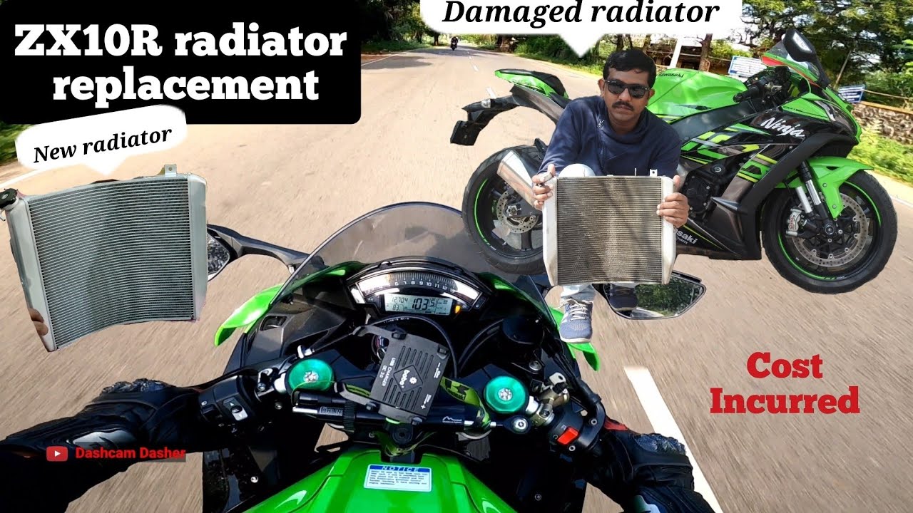 ZX10R radiator replacement | cost of replacing radiator in ZX10R ...