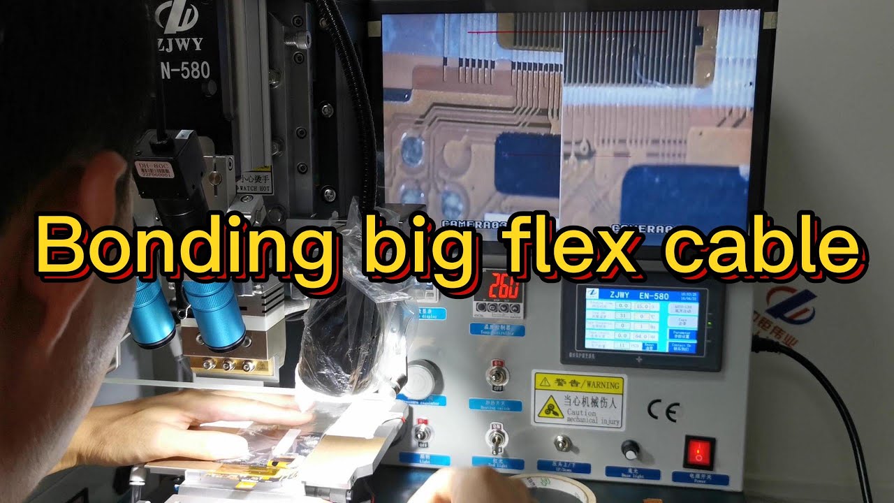 ZJWY Yellow flex cable bonding green flex cable.EN-580 - YouTube