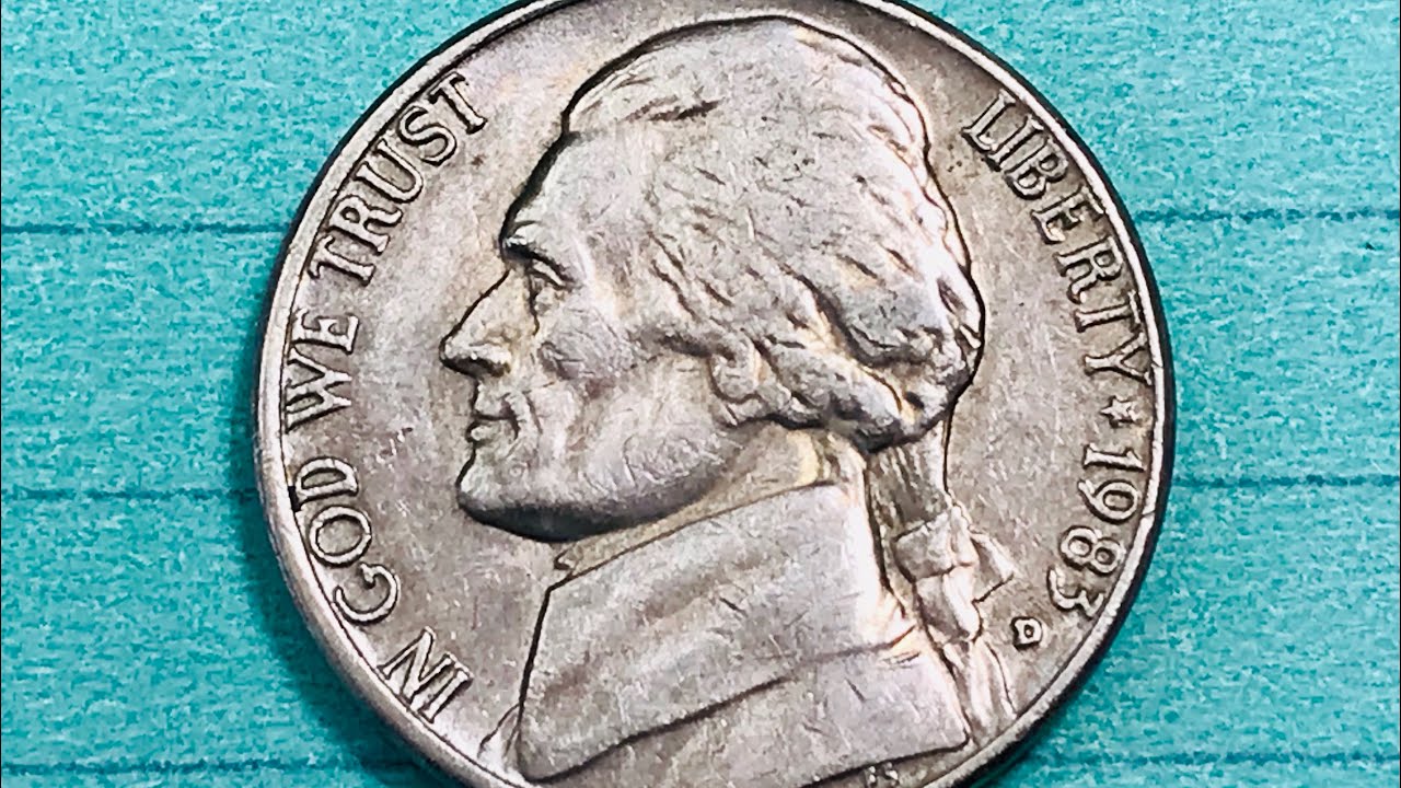 US 1983 Jefferson Nickel Worth $5,000 - Look For The Steps - United ...