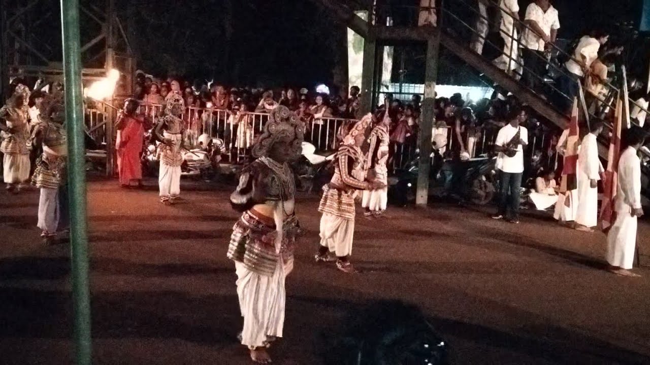 demon dance kalani temple night festival 2025 old culcher dance crazy ...