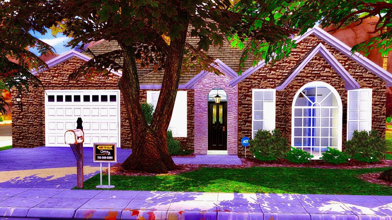 REALISTIC SUBURBAN HOME in The Sims 4 - YouTube