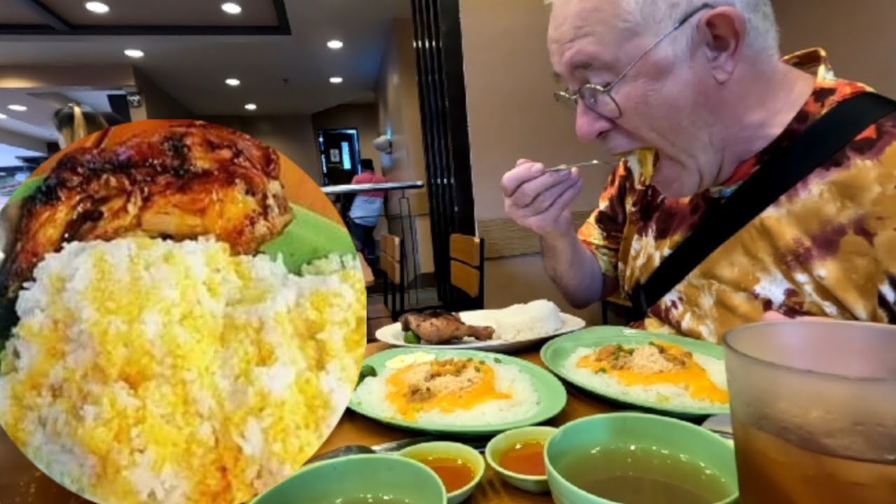 Eating Mang Inasal for the first time - YouTube