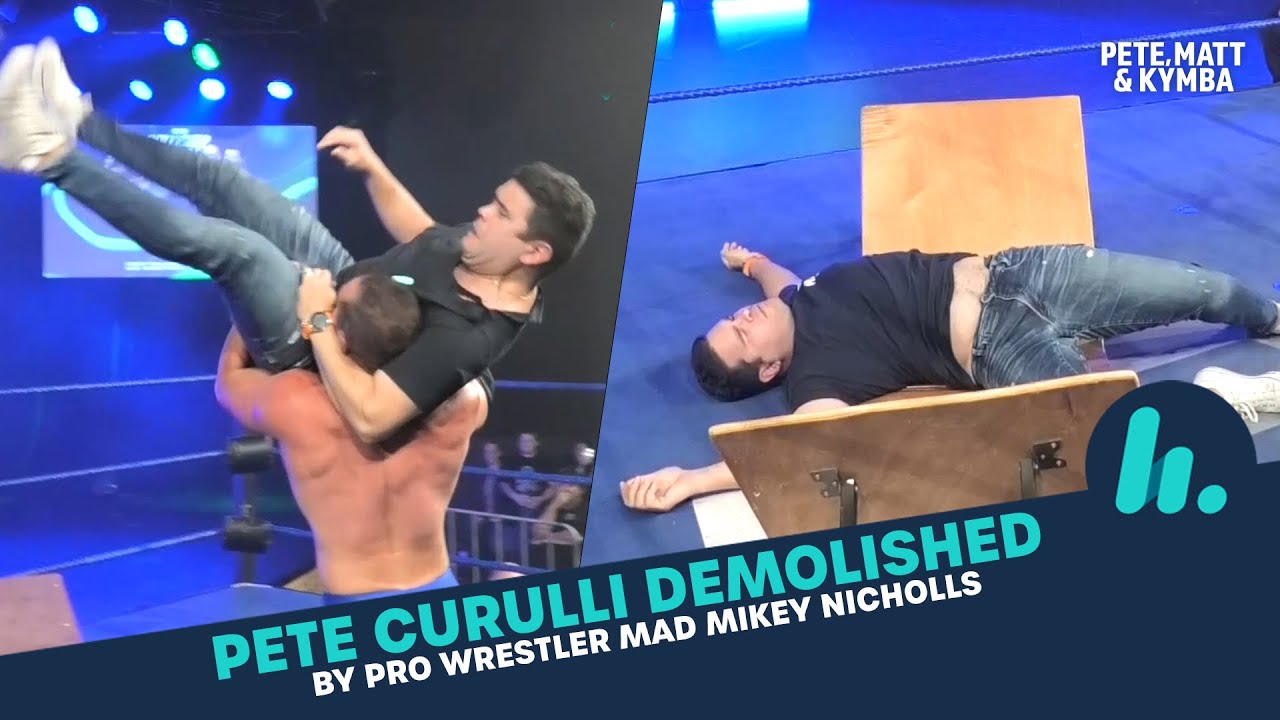 Radio Star Demolished By Pro Wrestler | Pete, Matt and Kymba | Mix94.5 ...