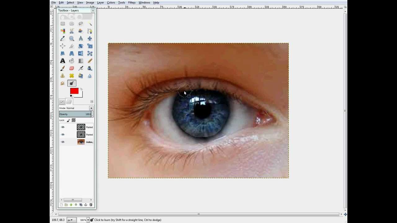 How To Make A Cool Eye Using Gimp 2.8 - YouTube