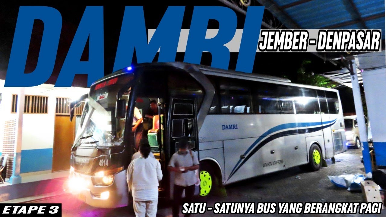BIS ANGKATAN PAGI MENUJU DENPASAR‼️TRIP DAMRI JEMBER - DENPASAR - YouTube