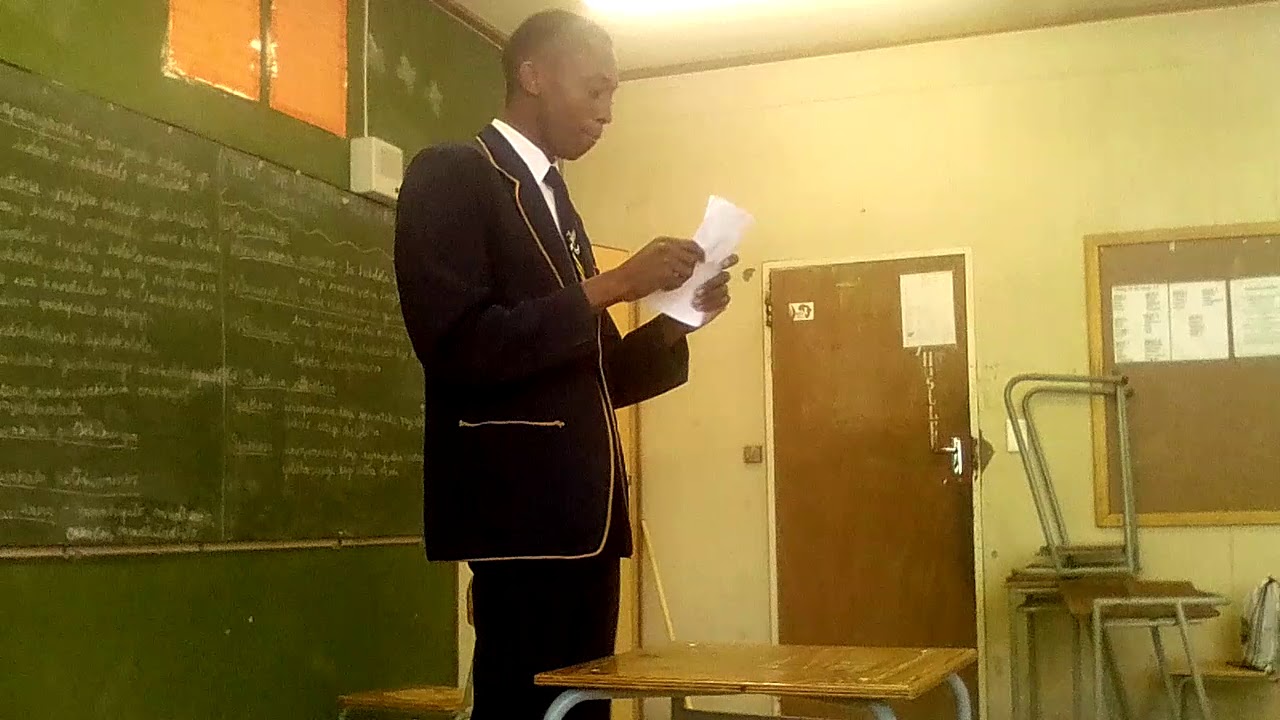 J.G Van Der Wath S.S debates - YouTube