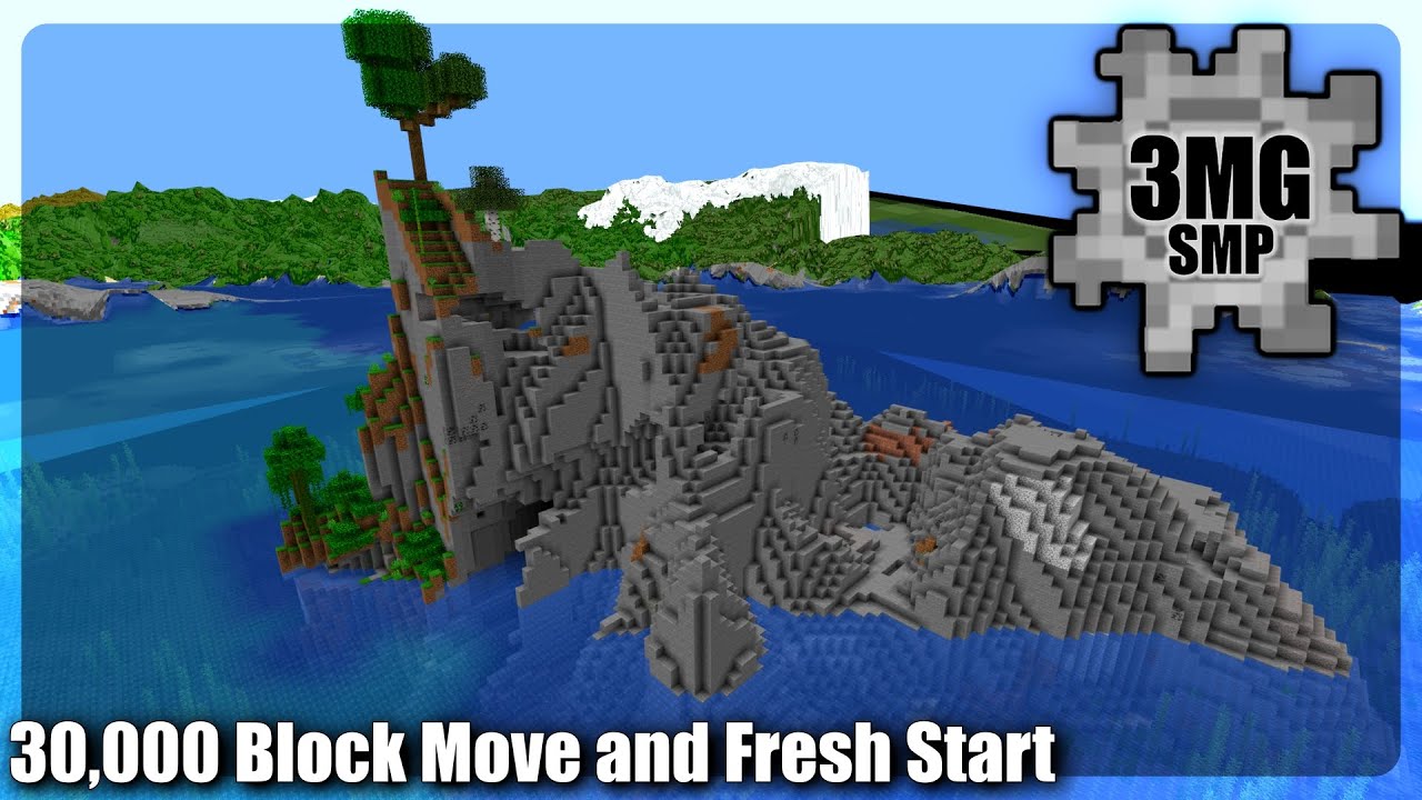 The 30,000 Block Move - Starting Over - 3MGB SMP - YouTube