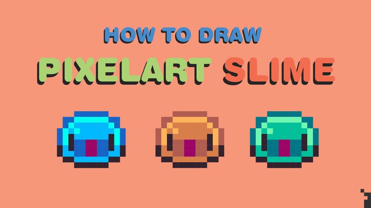 How to Draw Slime Pixelart to vector | Adobe Illustrator Tutorial ...