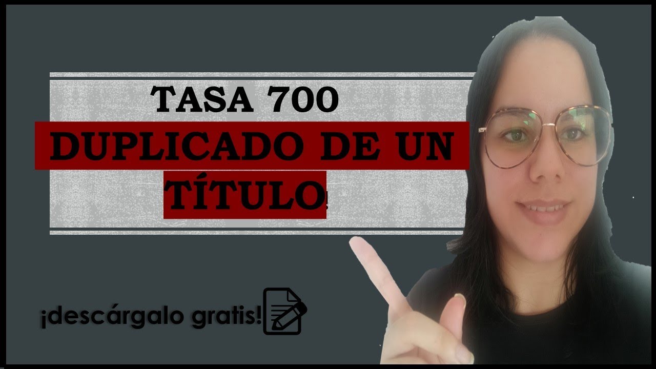 🔥🎈👀COMO RELLENAR Y DESCARGAR TASA MODELO 700📝 (DUPLICADO DE UN TITULO ...