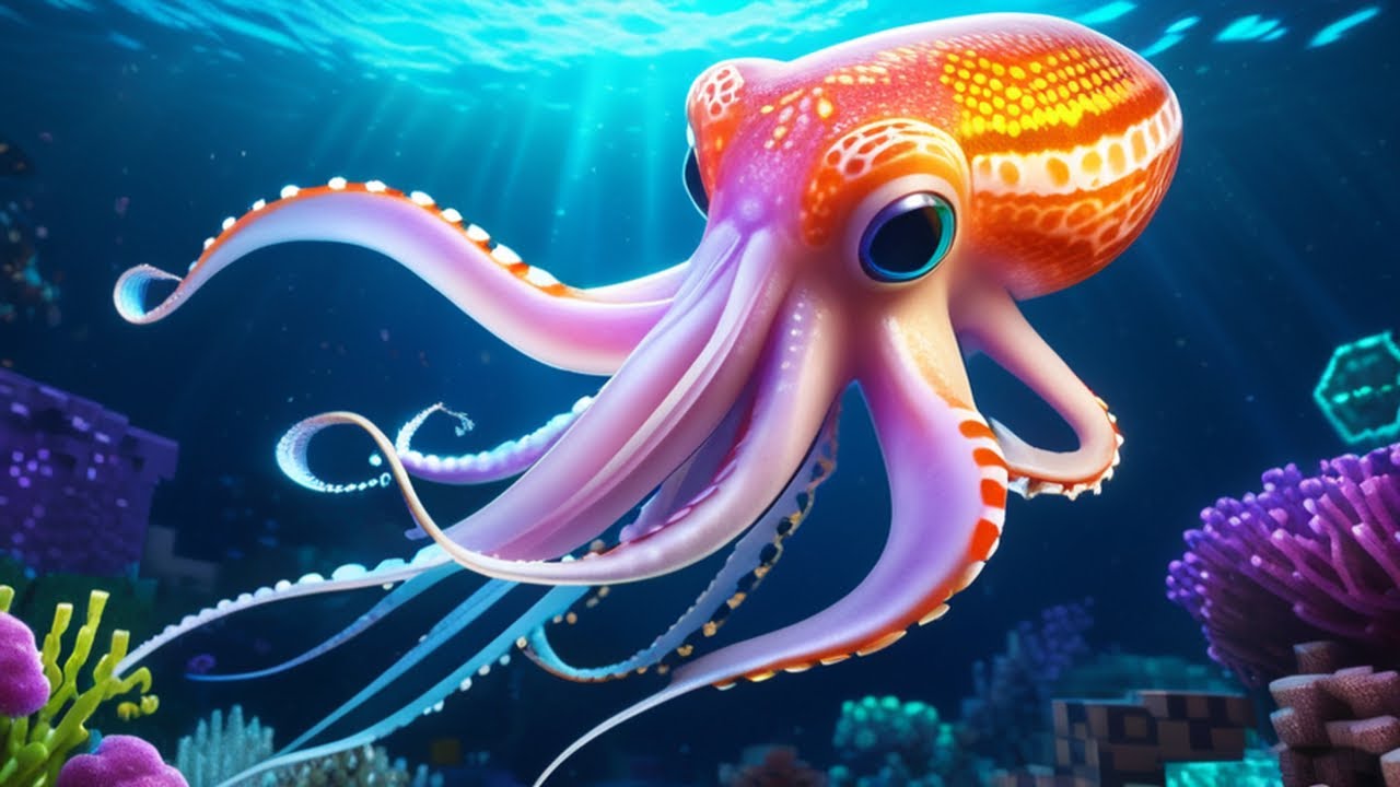 How To Make A Glow Squid Banner In Minecraft - YouTube