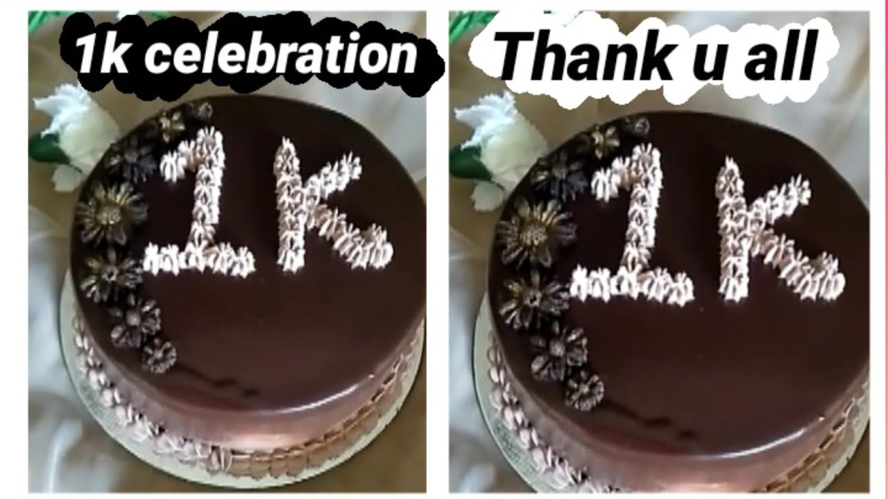 1k celebration / thank u all /cake cutting - YouTube