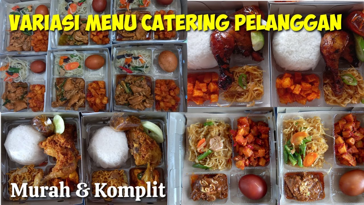 Variasi Menu Pesanan Catering / Ide Menu Nasi kotak Murah/ Usaha ...
