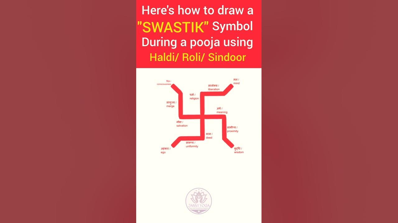 Here’s how to draw a Swastik symbol during pooja using Haldi/ Sindoor ...