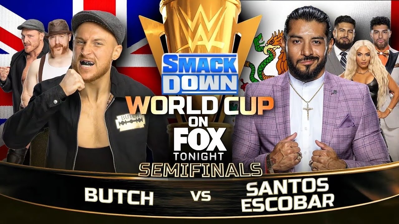 Butch Vs Santos Escobar - Semifinal Copa Mundial Fox - WWE Smackdown 25 ...