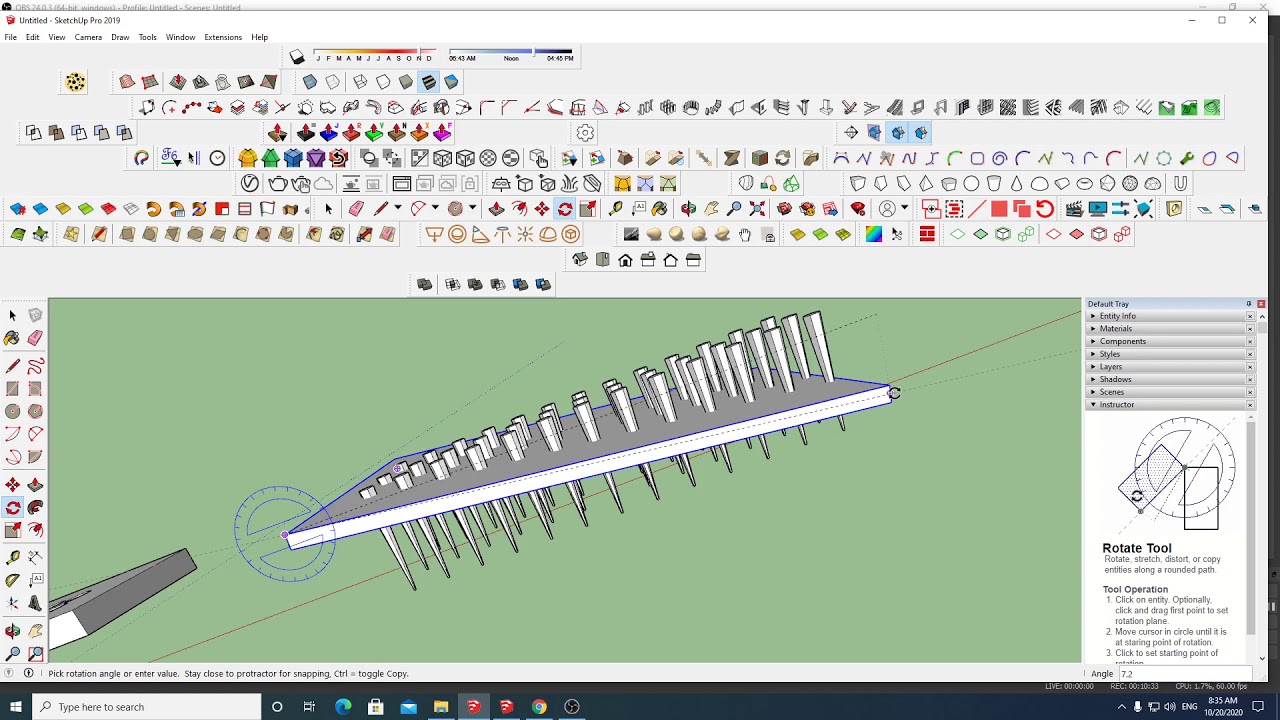 layer and solid tool and scene sketchup - YouTube
