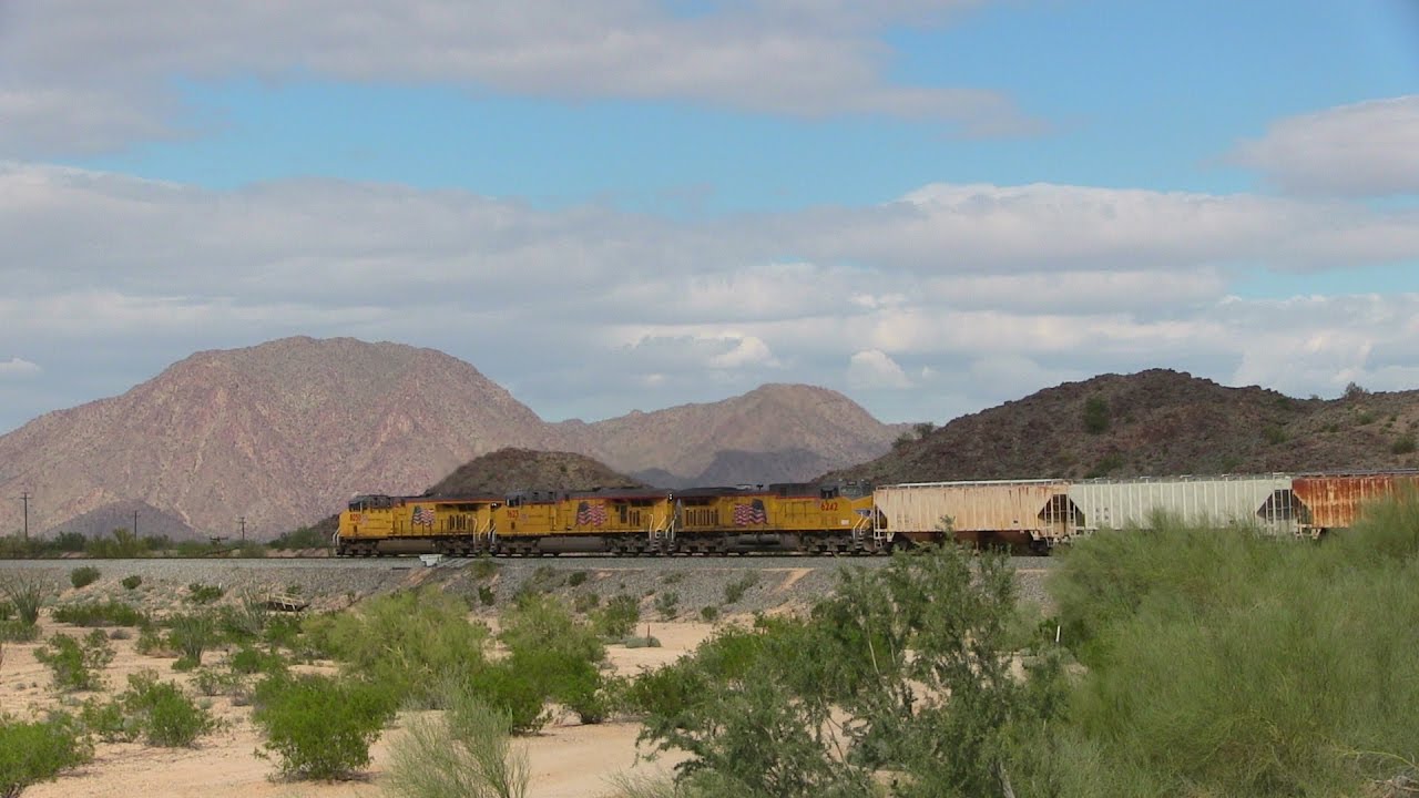 Union Pacific 8050 East Climbing Through The S-Curve West Of Shawmut ...