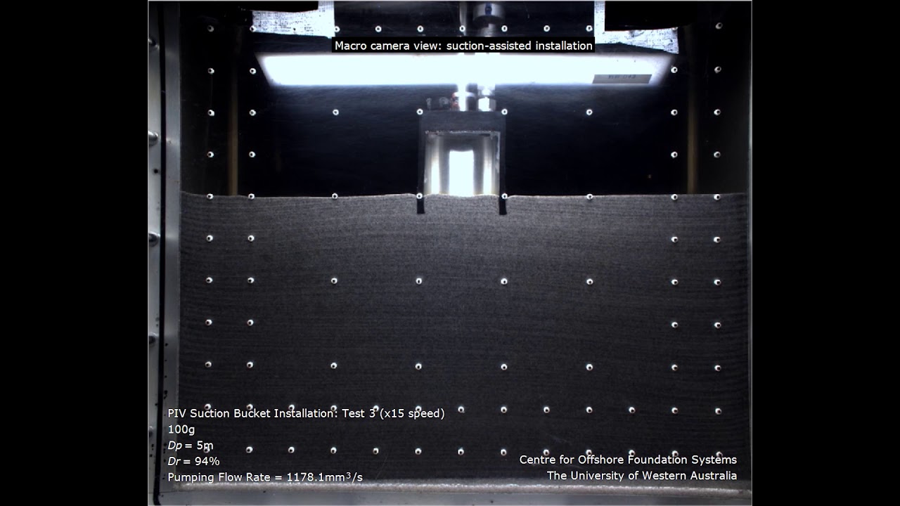 Suction Caisson Installation - PIV Camera Footage - YouTube