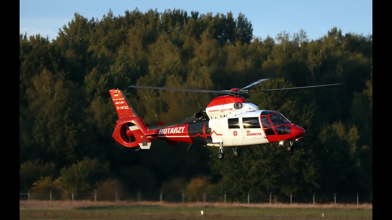 Aérospatiale AS 365N3 Dauphin 2 D-HFSG in Lübeck (EDHL) (Achtung leider ...