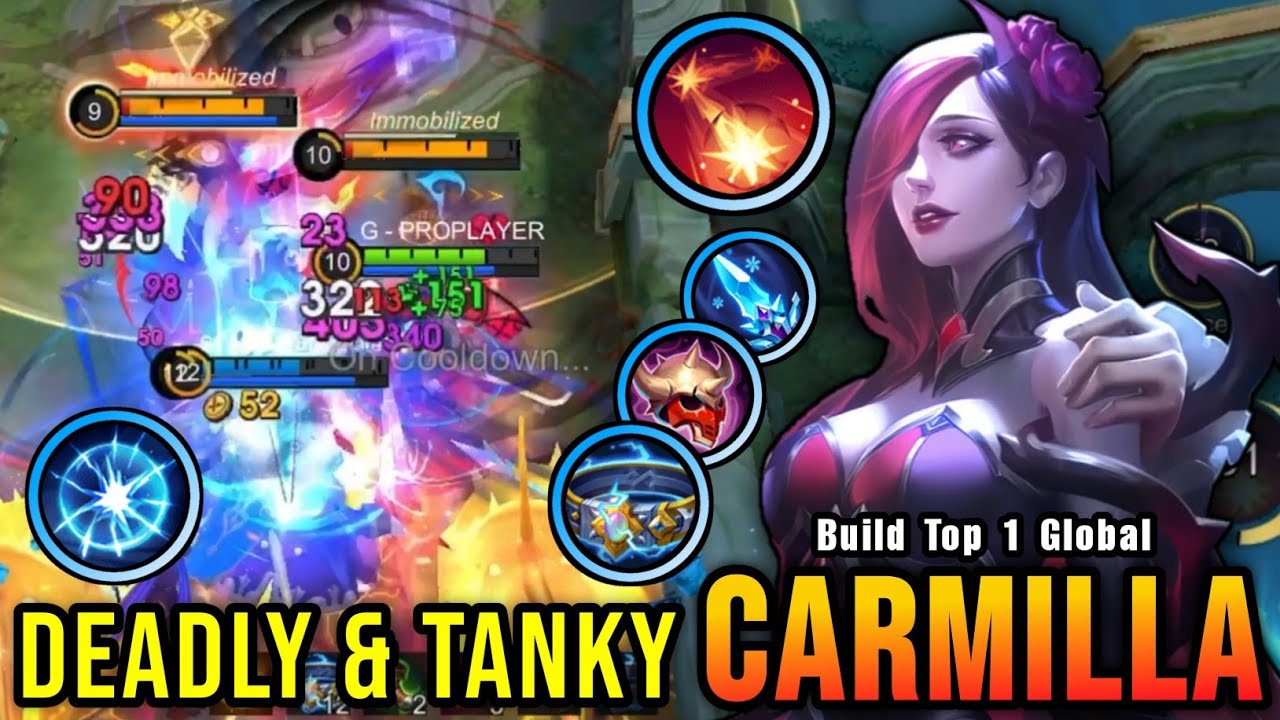 Deadly & Tanky!! Super Tank Carmilla MVP Plays!! - Build Top 1 Global ...