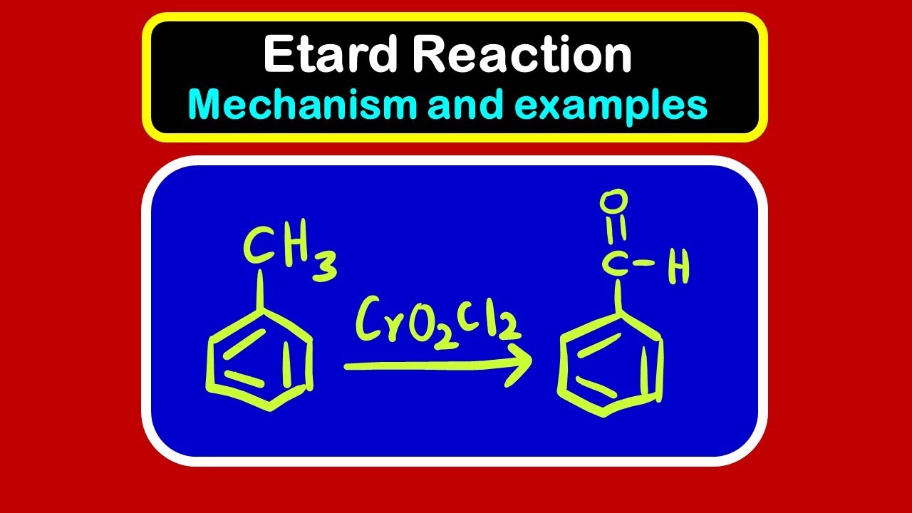 Mechanism of Etard Reaction | Aldehydes and Ketones | Class 12 Organic ...
