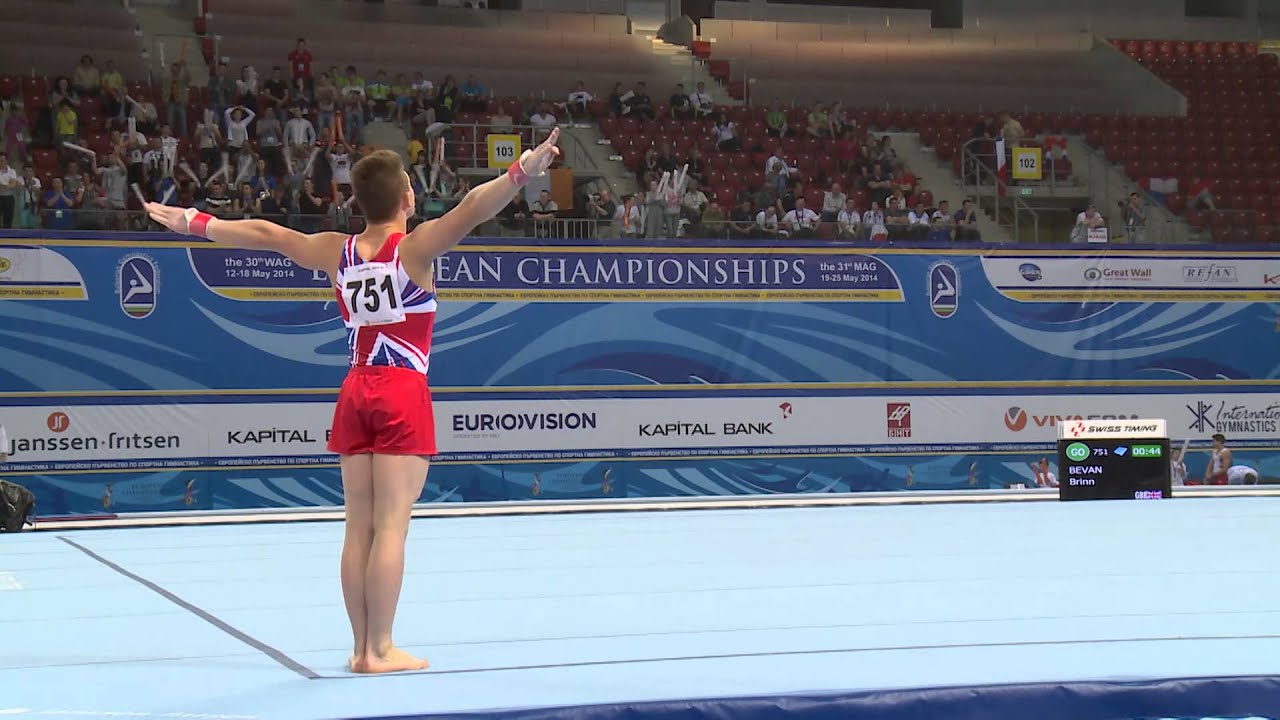 Brinn Bevan - Floor - Team Event - Junior Euros 2014 - YouTube