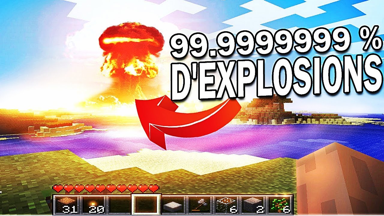 LA VIDÉO MINECRAFT AVEC 99.9999999 % D'EXPLOSIONS ! - YouTube