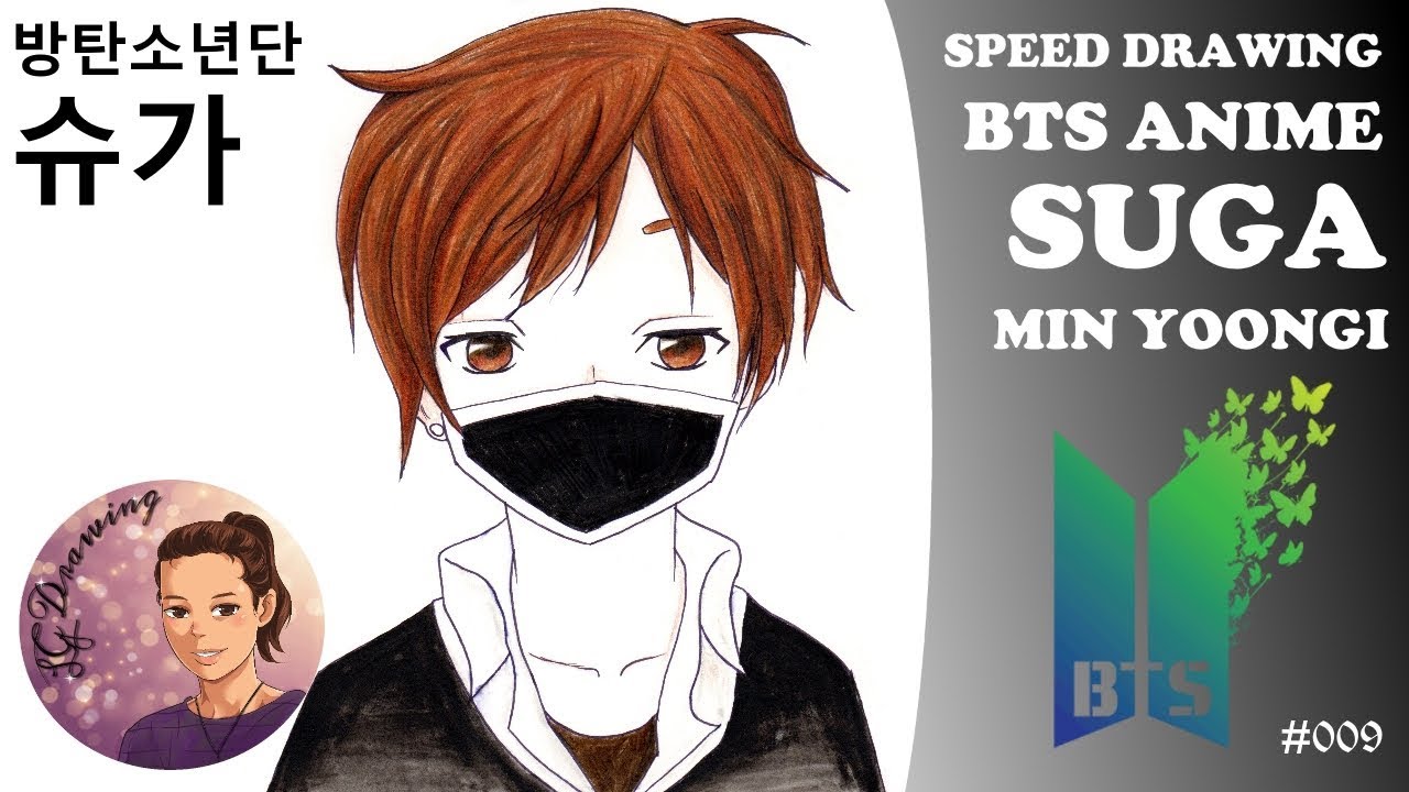 Speed Drawing Painting - Anime [애니메이션] - BTS SUGA [방탄소년단 슈가] - MIN ...