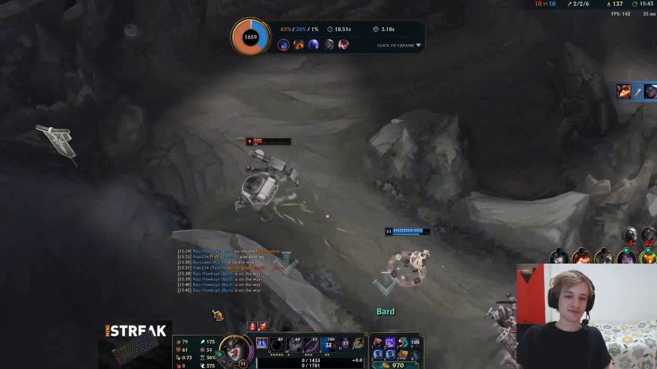 Nemesis laughing and smiling because of Alan234's Teemo (M1kyx ...