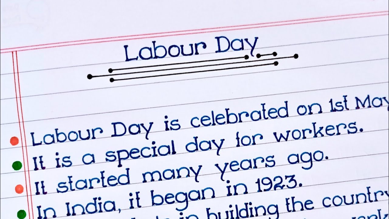 labour day 10 lines essay | 10 lines essay on Labour Day - YouTube
