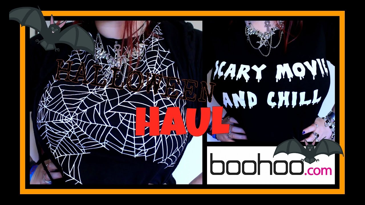 BOOHOO HALLOWEEN HAUL - Scary Movie and Chill - YouTube