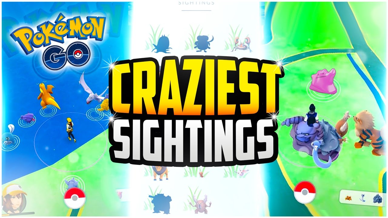 Pokemon Go - The Top 5 CRAZIEST Pokemon Go Sightings! (RARE Pokemon Go ...