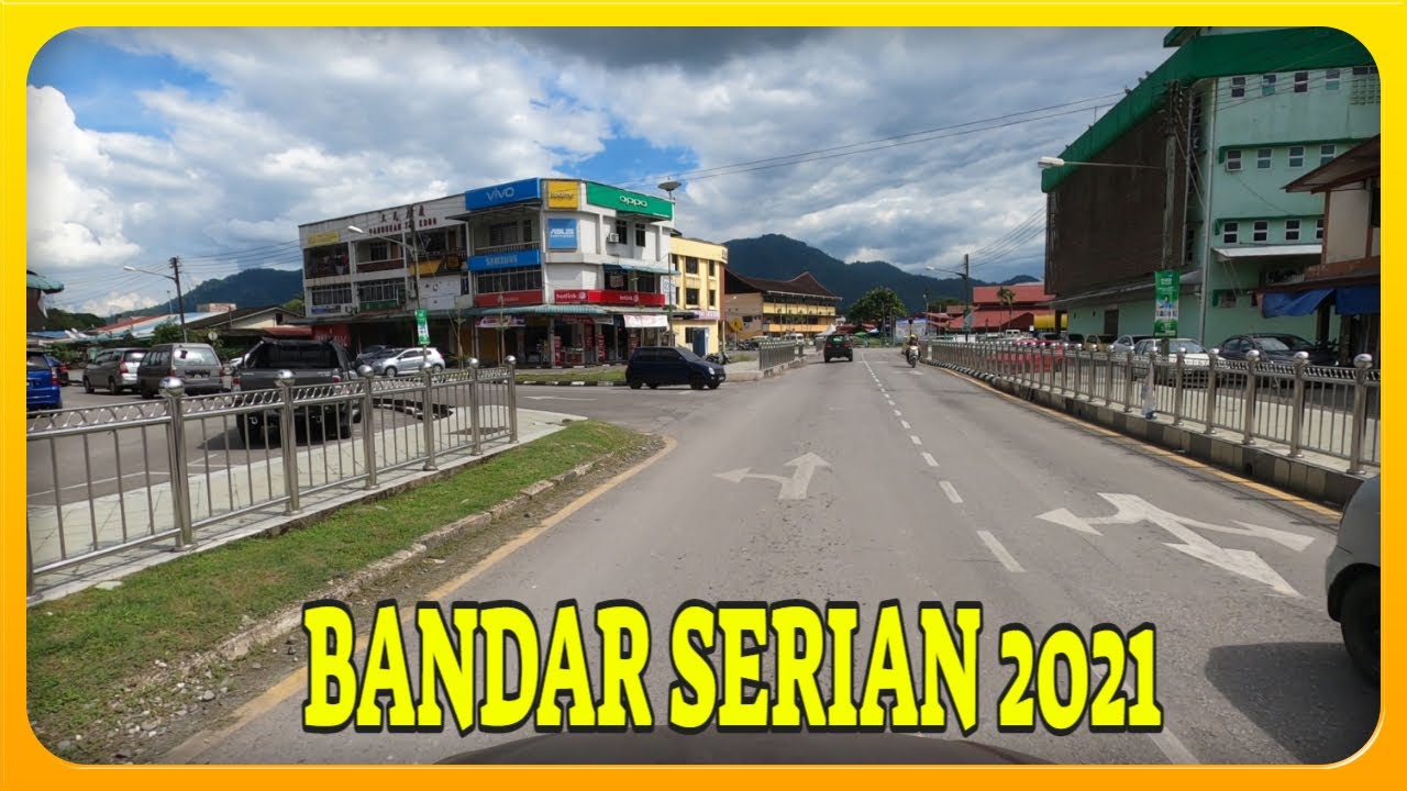 Memandu kereta ke bandar Serian 👉 pasar Serian 2021 - YouTube