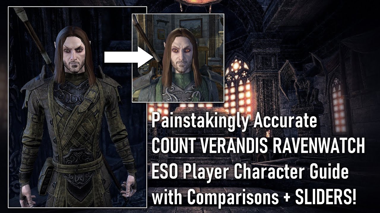 Verandis Ravenwatch In-Game Cosplay | Accurate Sliders & More | ESO ...