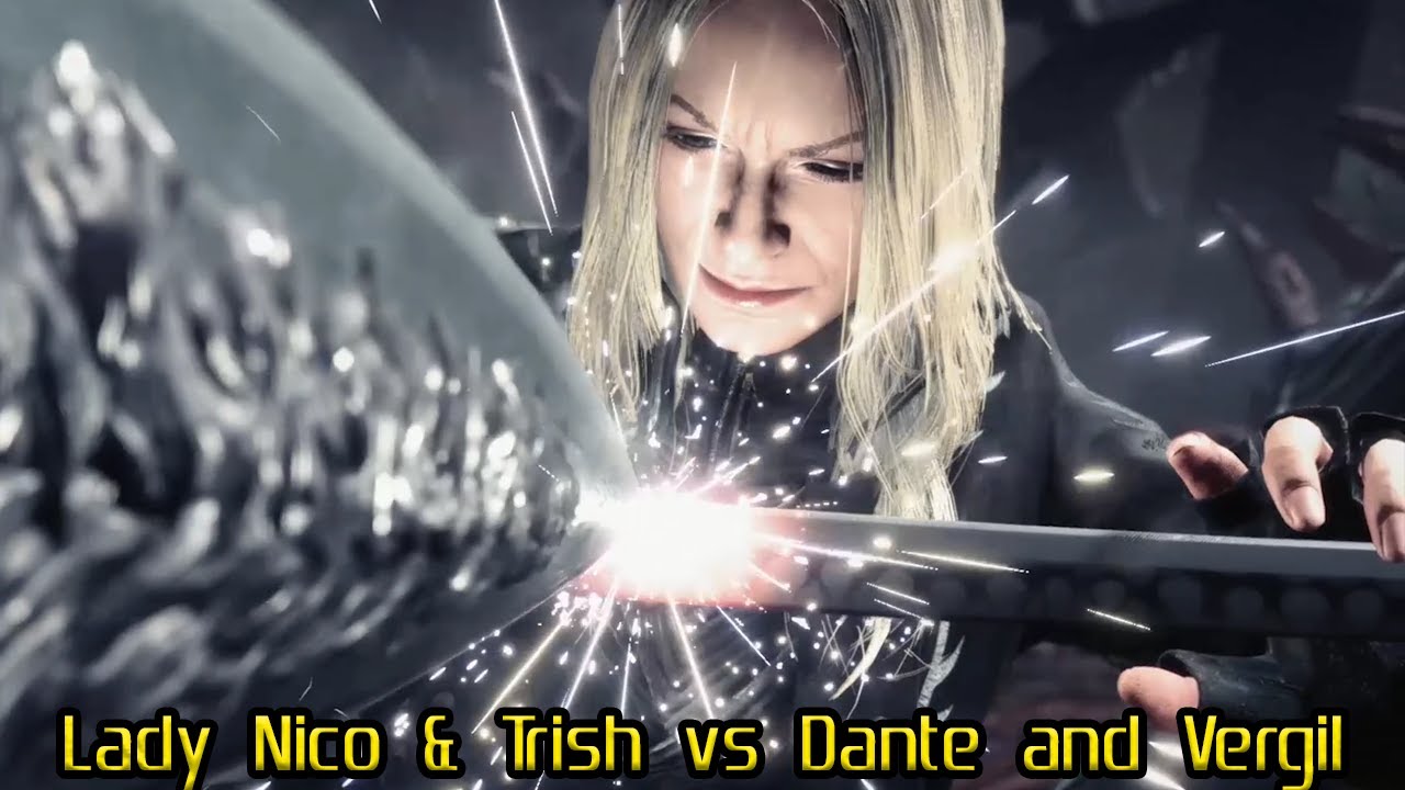 Trish Lady & Nico vs Dante & Vergil - Devil May Cry 5 Mods - YouTube