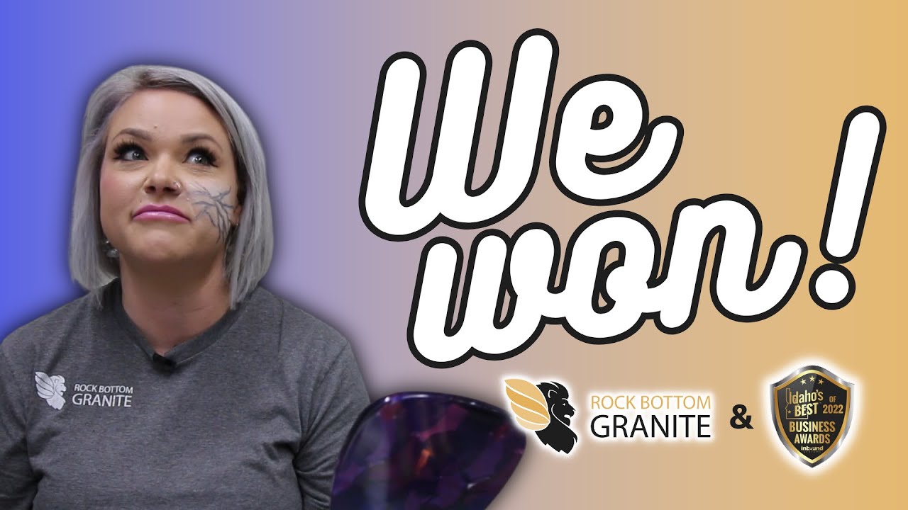Rock Bottom Granite's First Award! Idaho's Best 2022 - YouTube