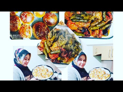 takipçilerimden gelen destek videoları ve melis kızımla yaprak kuru dolma pisirdik poça yaptik 🥀vlog