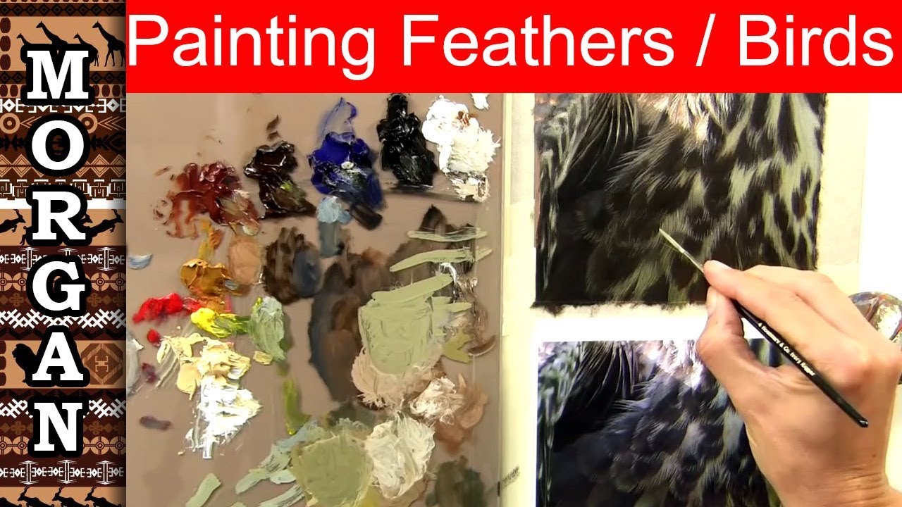 How to paint feathers in oils, painting Birds - wildlife art - YouTube