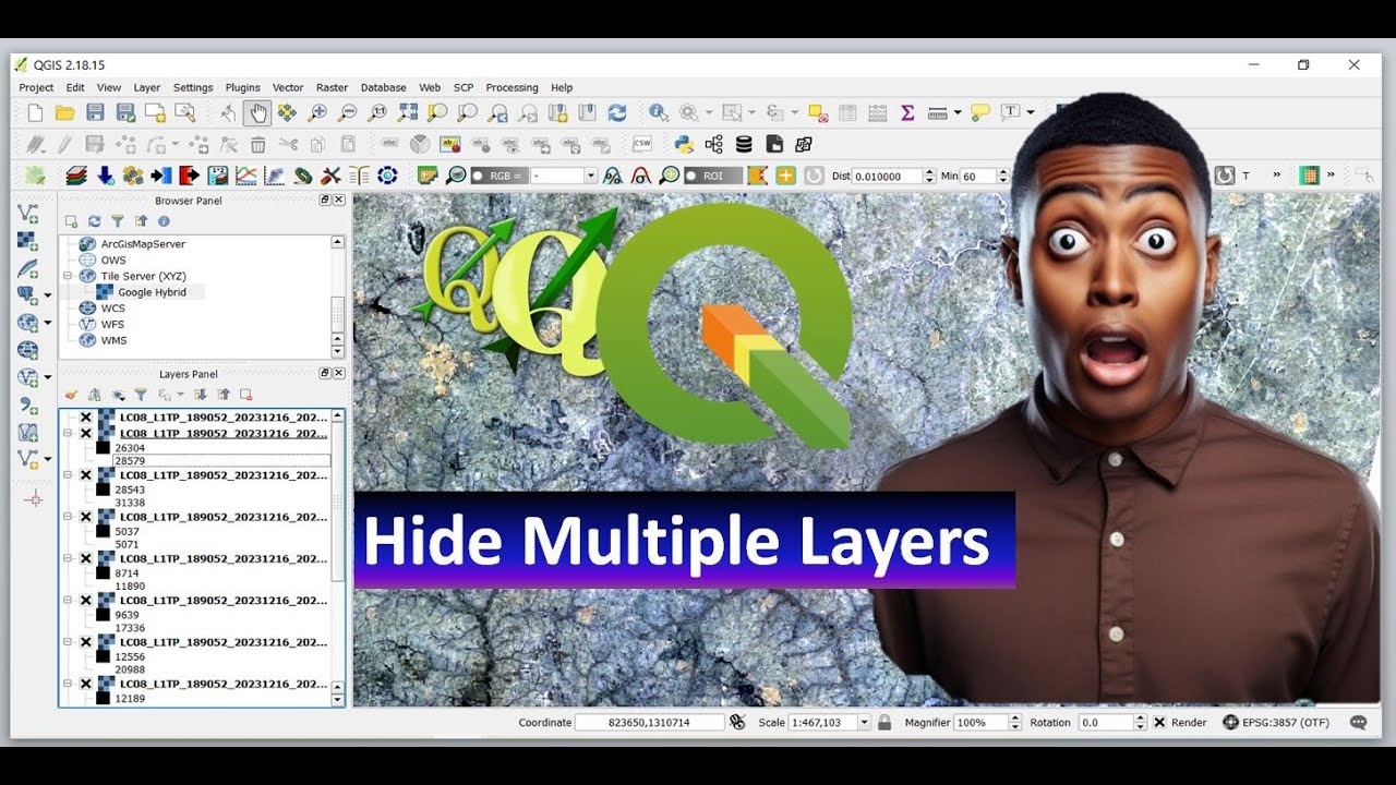 QGIS Tutorial: Layer Visibility in QGIS | Hide Multiple Layers At Once - YouTube