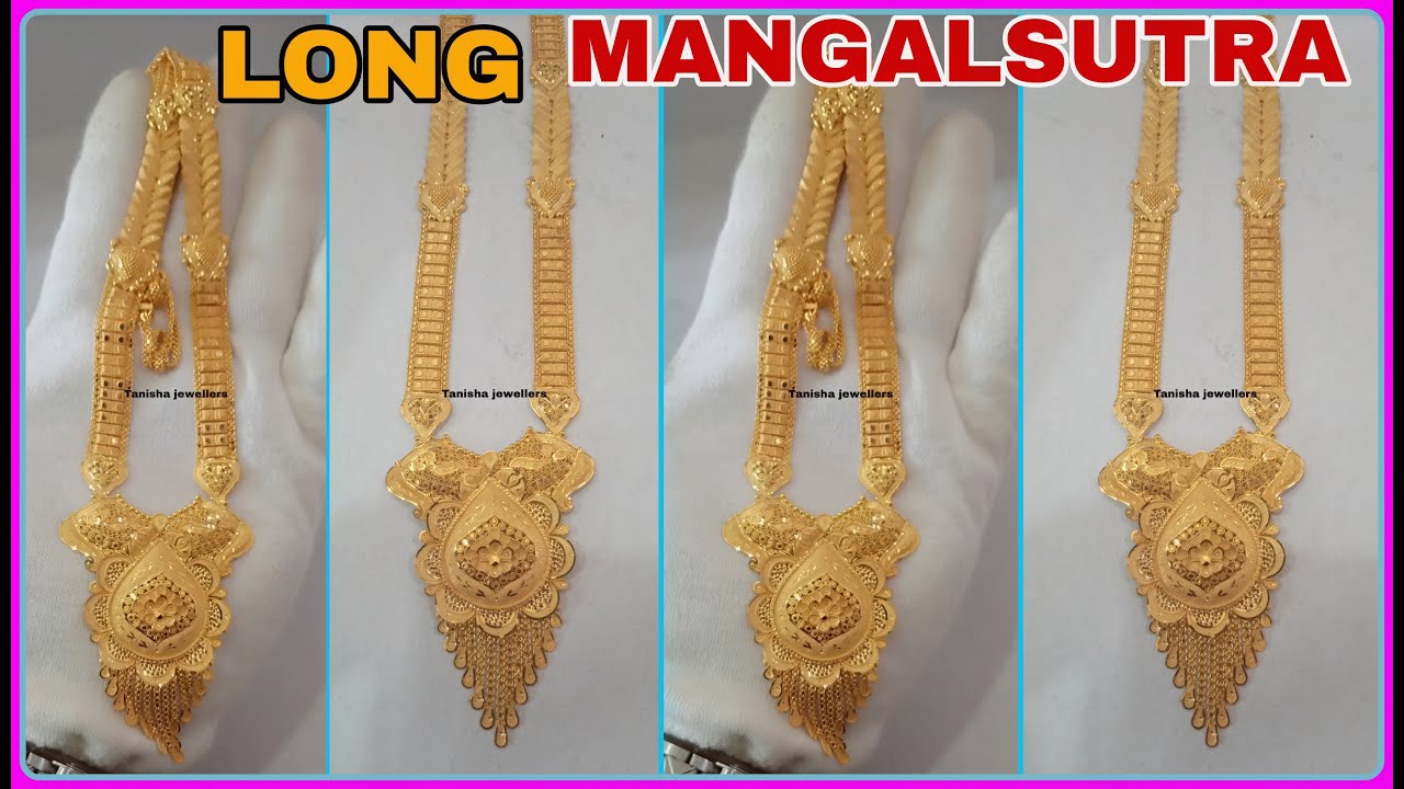 Long mangalsutra designs gold with price | Mangal Sutra design new - YouTube