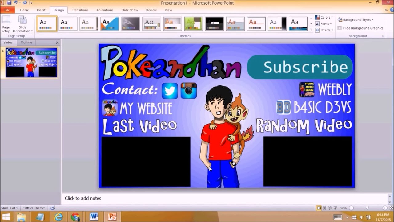 How to make an Outro in Microsoft Powerpoint (Free and No Download ...