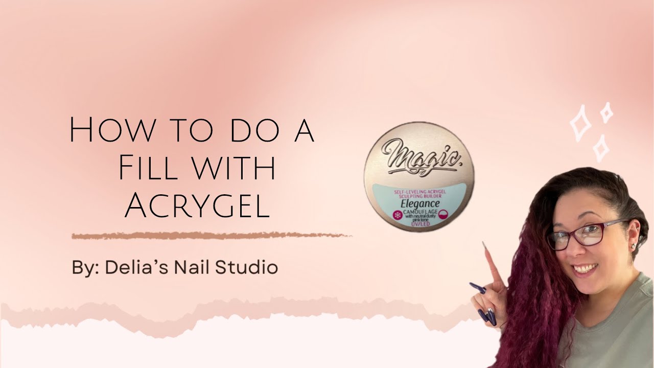 How to do a fill with Acrygel | Edge Nail - YouTube