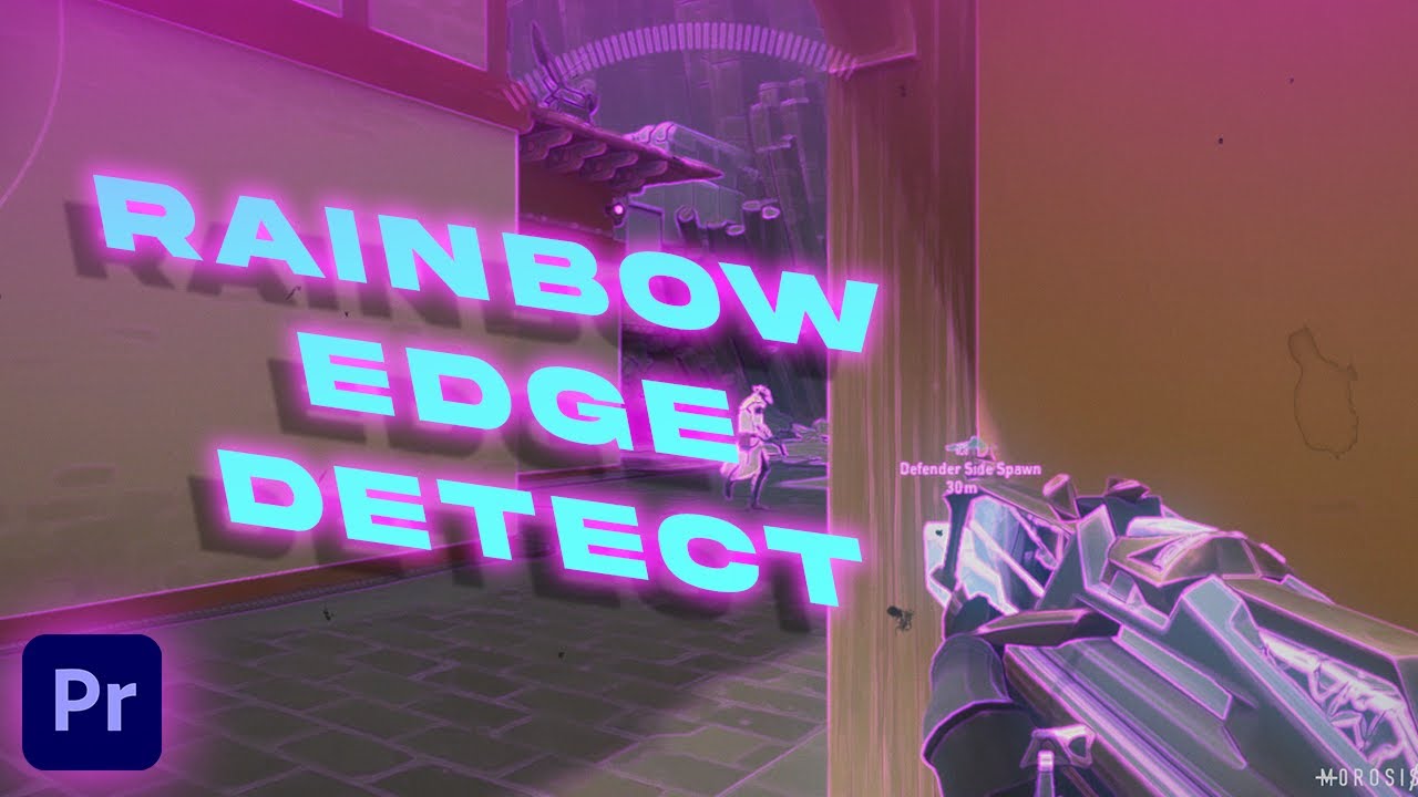 How to do the Rainbow Edge Detect Effect - YouTube