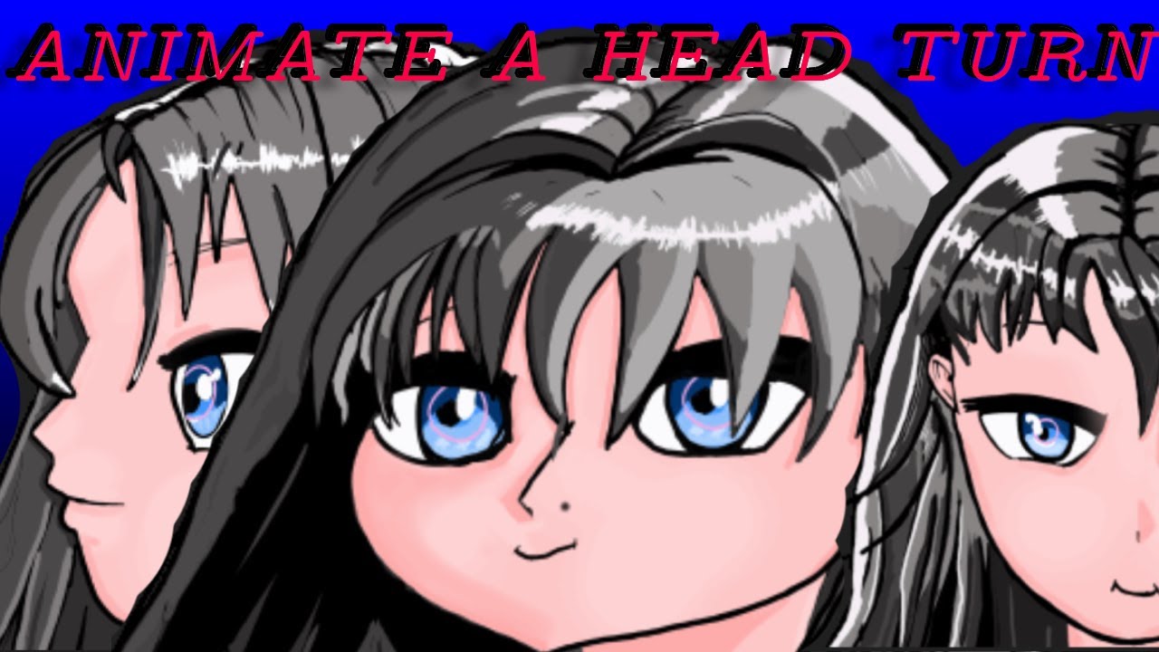 Drawing An Anime Head Turning With Just 3 Frames In Procreate On Ipad ...