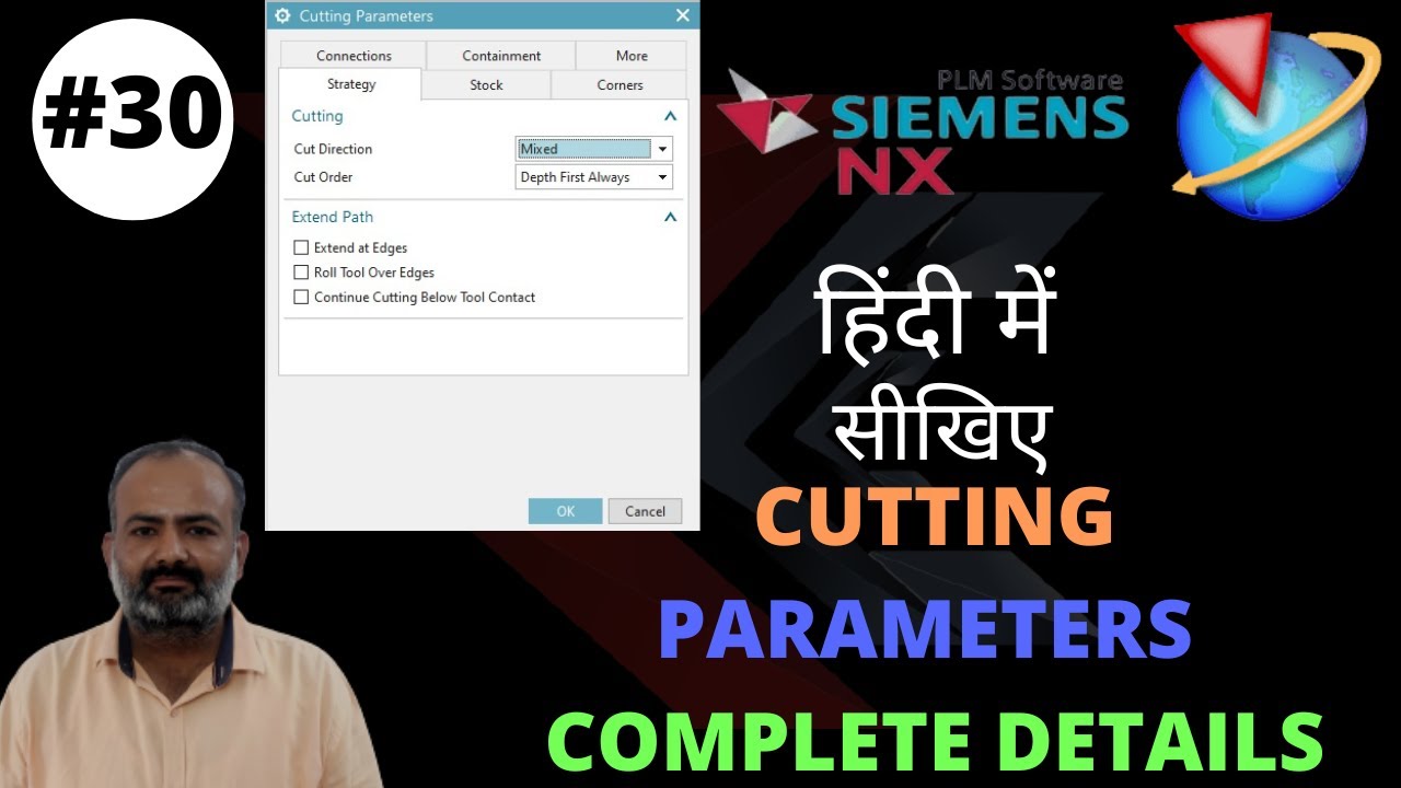 NX 12 Cutting Parameters - YouTube