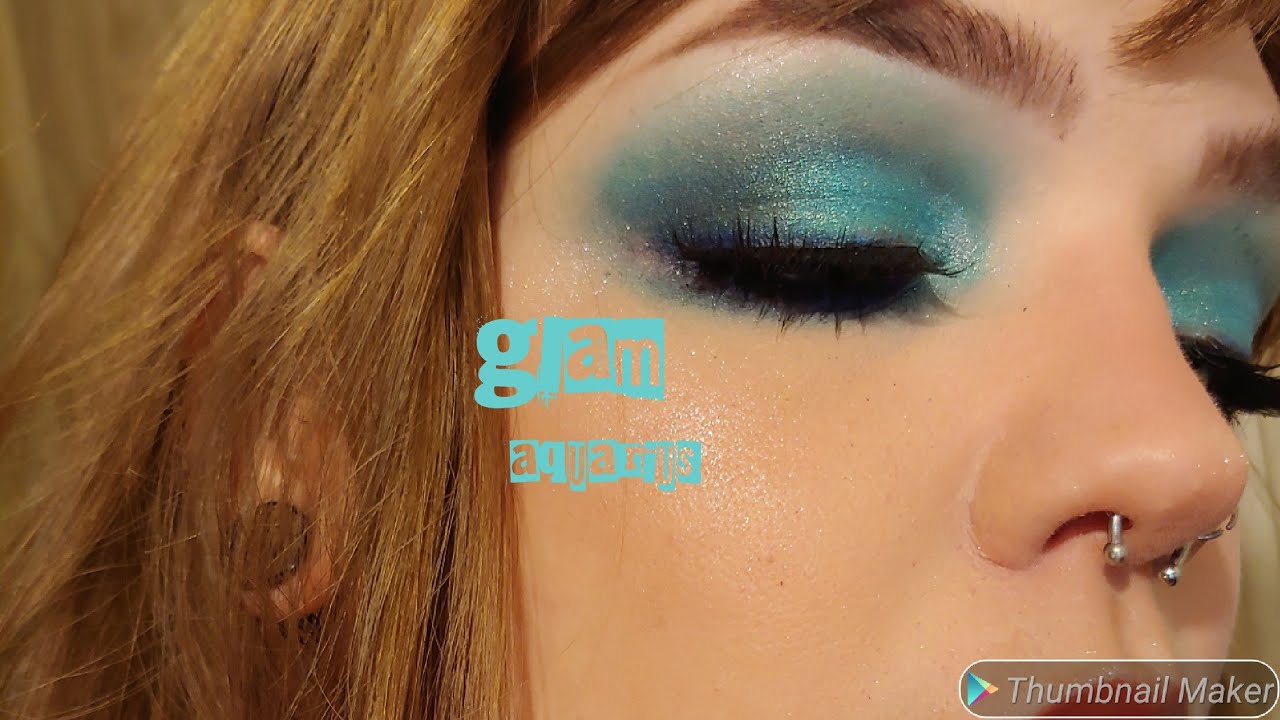 Glam Aquarius Makeup Look - YouTube