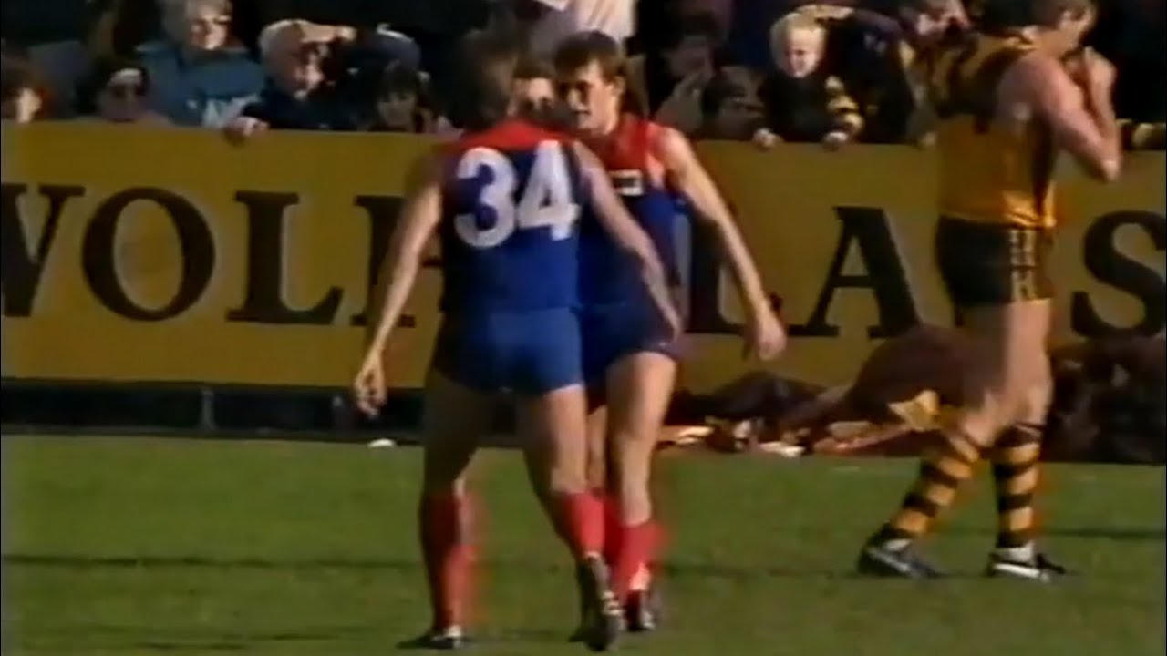 1986, Rd 11 - Jeremy Nichols - Hawthorn v Melbourne, Princes Park - YouTube