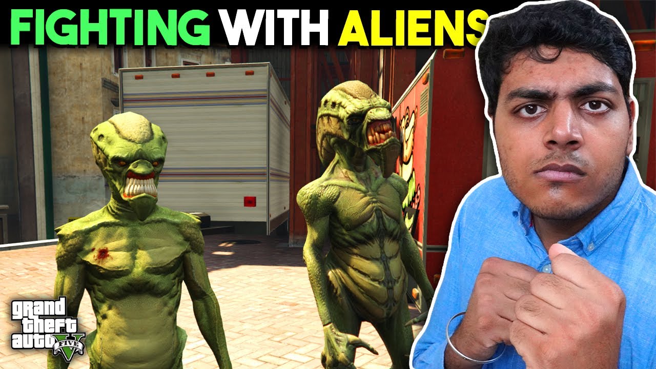 Fighting With Aliens In GTA 5 😱 | GTA 5 Grand RP #30 | MrLazy [HINDI ...